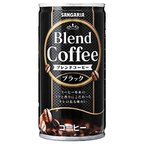 缶コーヒー ブレンドコーヒー ブラック 185g 90缶 サンガリア 『送料無料（一部地域除く）』 : ドラッグスーパー alude - 通販 - Yahoo!ショッピング