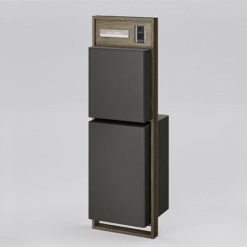 LIXIL リクシル 機能門柱FS 組み合わせ例-12 門柱＋ポスト前取り出し＋スマート宅配ポストTB サイン 表札 おしゃれ 屋外 リフォーム DIY : アルミサッシ専門店 - 通販 ...