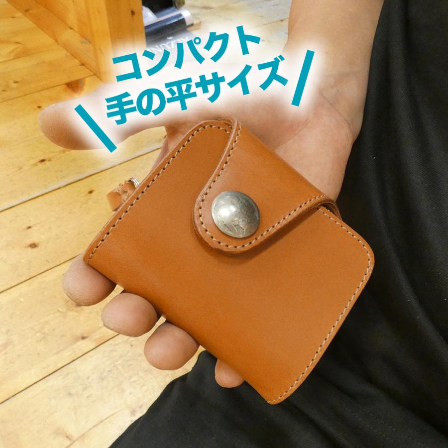 コンチョ ミニ財布 サドルレザー メンズ レディース ショート コンチョ ミニ財布 サドルレザー メンズ レディース ショート