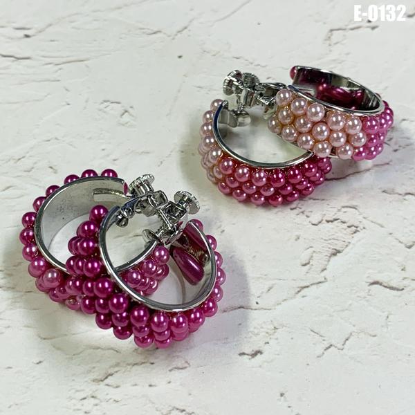 送料無料! パール リング型 バネ式 イヤリング ピンク E-0132 : オールマイティーヤフーショップ - 通販 - Yahoo!ショッピング