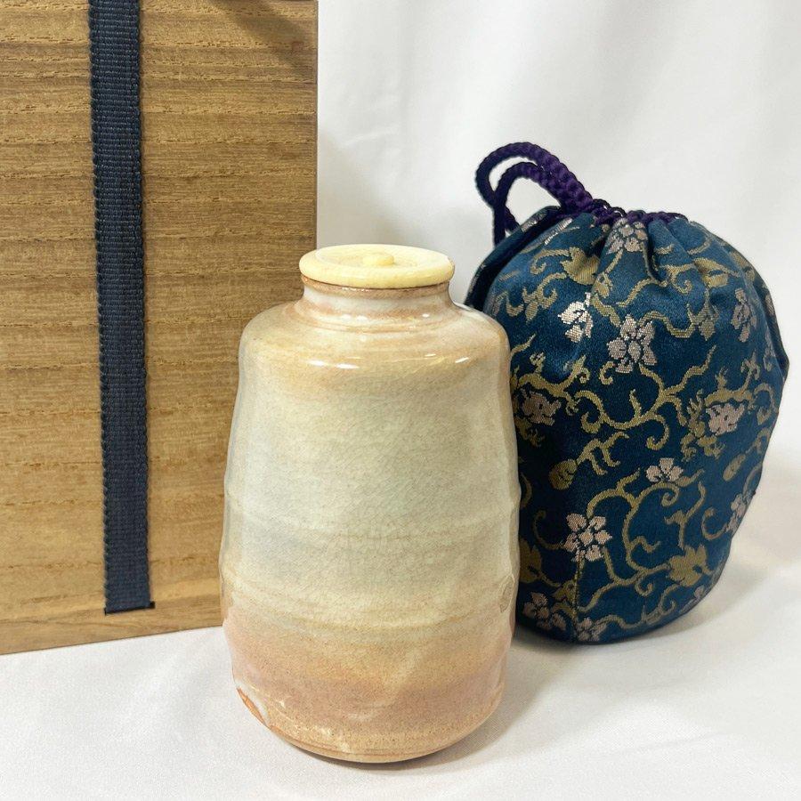 萩焼 人間国宝 十代 三輪休雪(休和) 茶入れ 仕覆 茶道具 竹くぎ 壺 PJ-1568 : オールマイティーヤフーショップ - 通販 - Yahoo!ショッピング