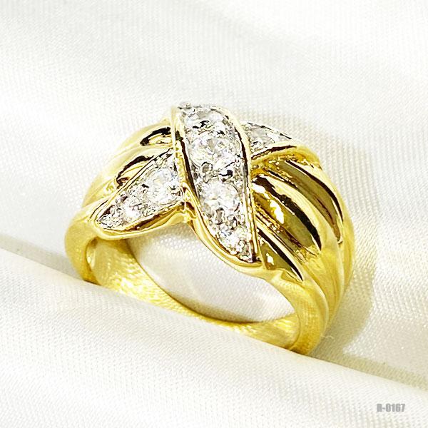 送料無料!! 14号 キュービックジルコニア エックス CZ 18KGP デザイン リング 指輪 ゴージャス パーティー 結婚式 ファッションリング : r-0167 : オールマイティー ...