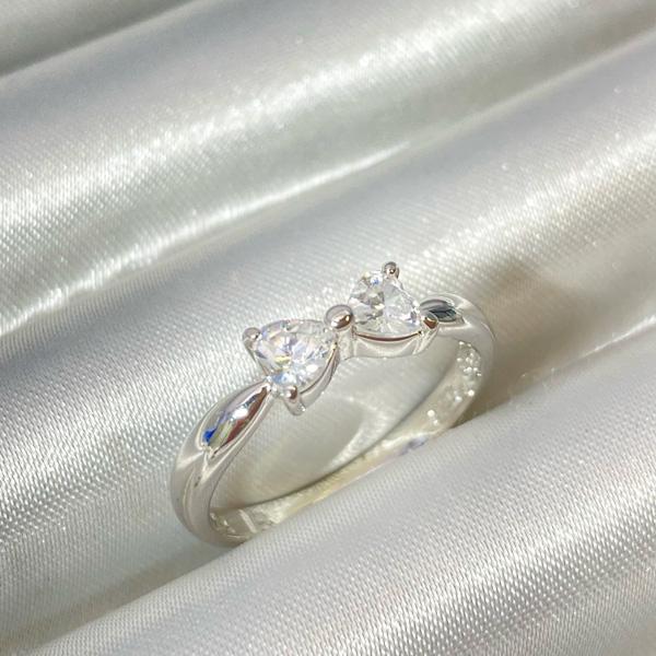 送料無料!! シルバー 925 CZダイヤ 13号 リボン かわいい デザインリング 指輪 パーティー 結婚式 R-0213 : オールマイティーヤフーショップ - 通販 - Yahoo!ショッピング