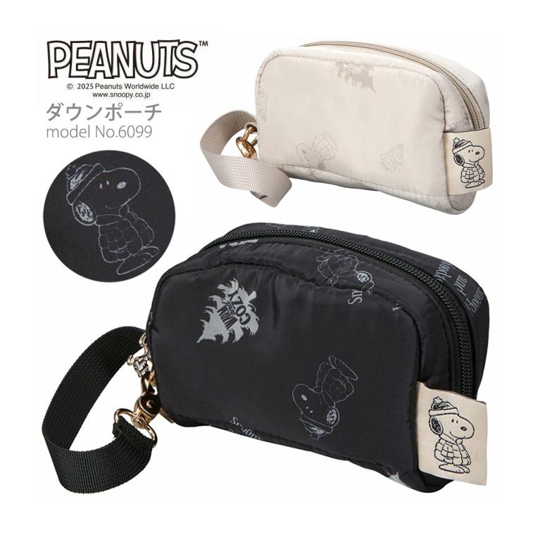 SNOOPY（スヌーピー） SNOOPY PEANUTS ポーチ コスメ 秋冬 小物入れ 化粧ポーチ トラベルポーチ シフレ ブラック ...