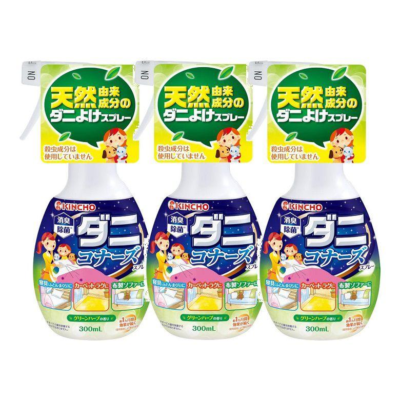 KINCHO ダニコナーズ スプレーV 300mL 天然由来成分 殺虫成分不使用 キンチョー 大日本除虫菊 【×3個セット】 : Aマートeショップ - 通販 - Yahoo!ショッピング