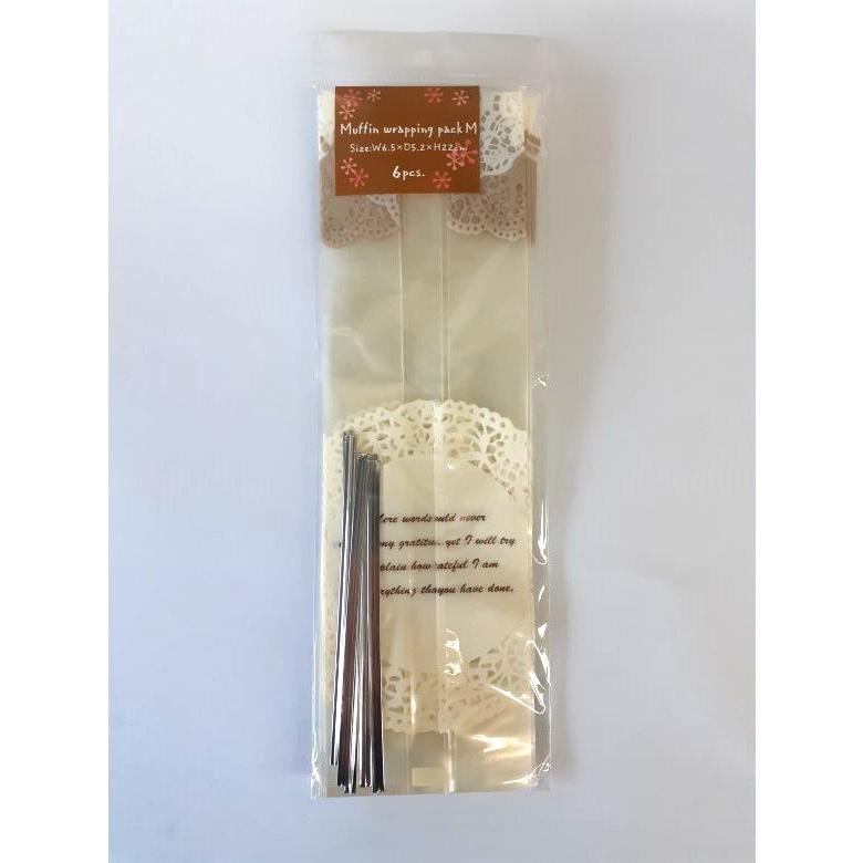天満紙器 マフィンラッピングパック M レース 6枚 T25 製菓用品 バレンタイン ラッピング : Aマートeショップ - 通販 - Yahoo!ショッピング
