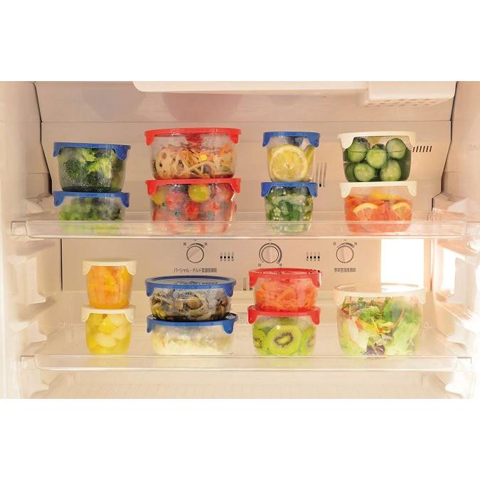 PYREX パイレックス 保存容器 CP8603 サーブ&レンジ 500ml 丸 レッド CP-8603 おしゃれ ガラス : Aマートe ...