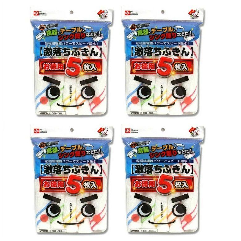 LEC 激落ちふきん お徳用 5枚入 LEC レック 【×4個セット】 : Aマートeショップ - 通販 - Yahoo!ショッピング