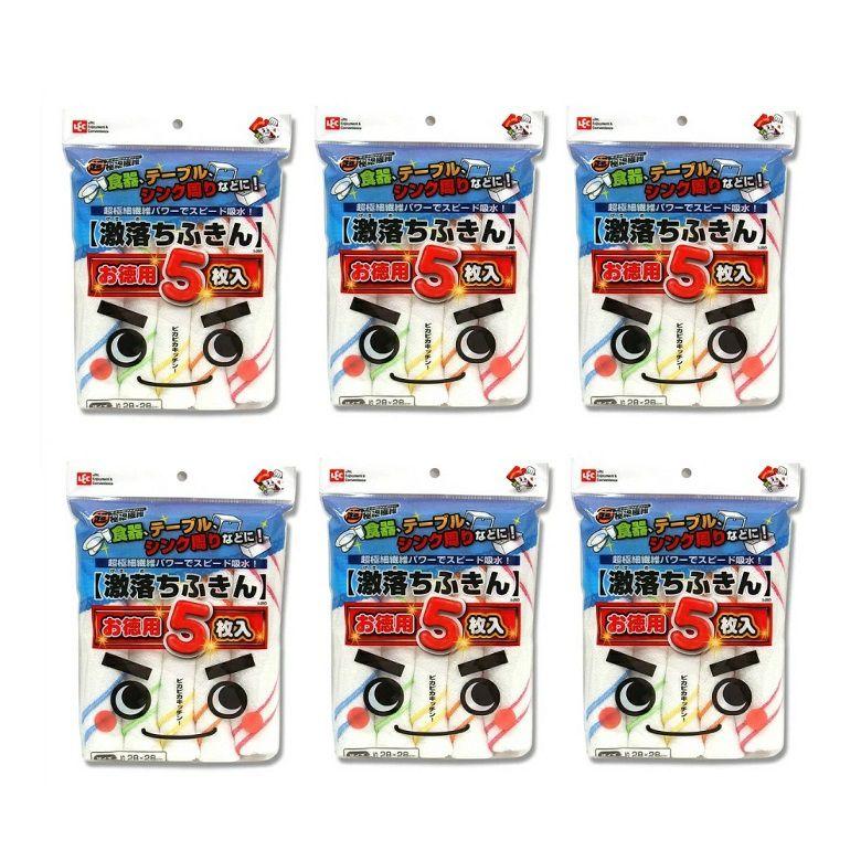 LEC 激落ちふきん お徳用 5枚入 LEC レック 【×6個セット】 : Aマートeショップ - 通販 - Yahoo!ショッピング