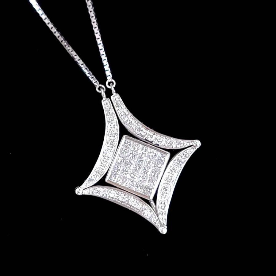 大変身！2way 1ct ダイヤモンド K18 WG ネックレス 鑑別書付 18金 ホワイトゴールド 4月誕生石 : Four Seasons Jewellery - 通販 - Yahoo ...