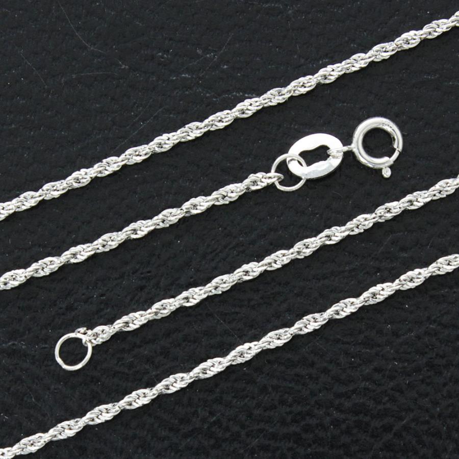 1.2mm 45cm K18 wg ロープチェーン ネックレス 18金 ホワイトゴールド : Four Seasons Jewellery - 通販 - Yahoo!ショッピング