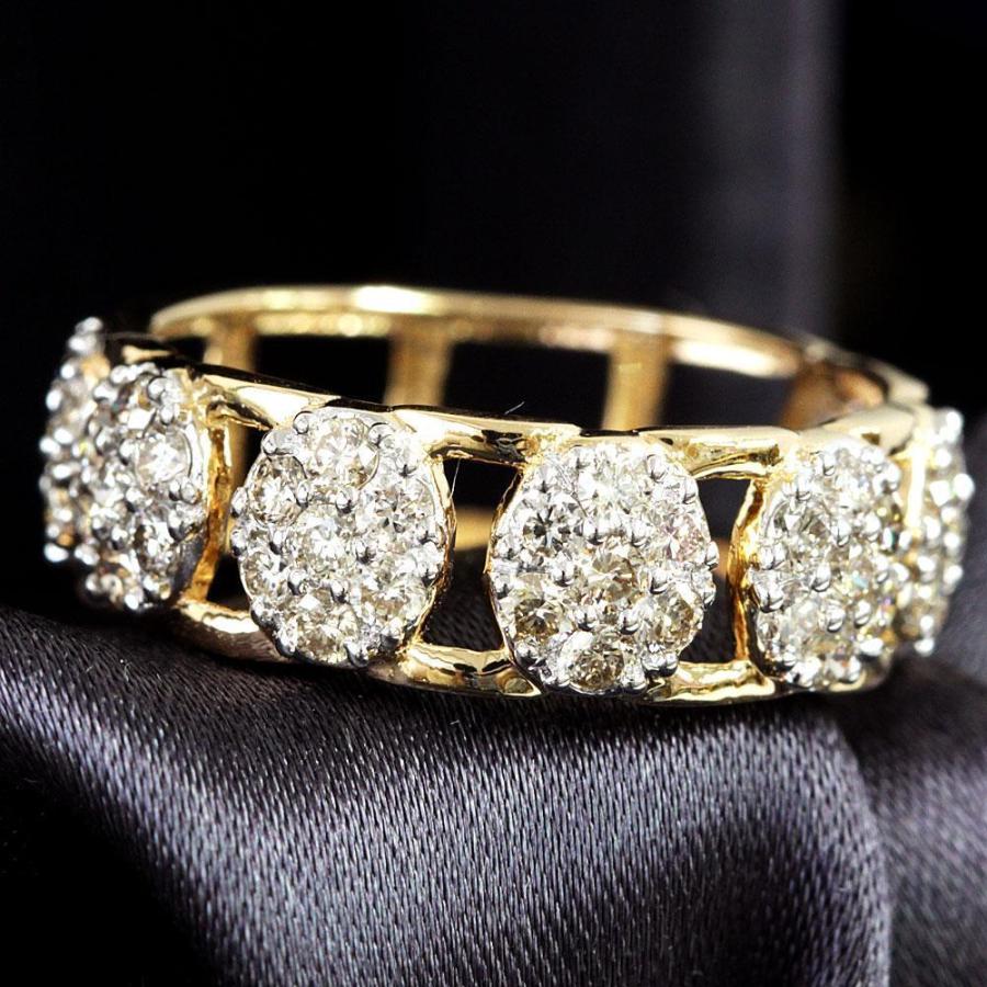 リング レディース【鑑別書付】幅広！ 1ct 天然 ダイヤモンド K18 YG イエローゴールド オーバル エタニティ 指輪 4月誕生石 18金 : Four Seasons ...