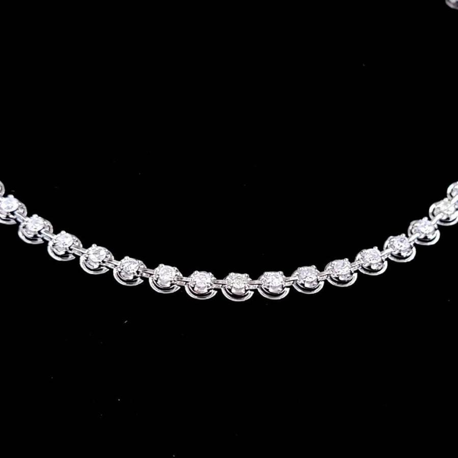 ブレスレット レディース 1ct 天然 ダイヤモンド K18 ホワイトゴールド テニスブレスレット 18金 WG 4月誕生石 鑑別書付 送料無料 : Four Seasons ...