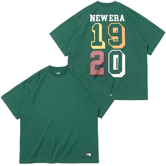 ニューエラ Tシャツ NUMBERING OVERSIZED T-SHIRT DARK GREEN NEW ERA ダークグリーン ...