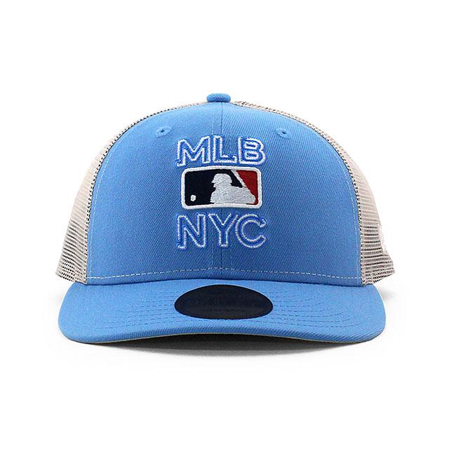 ニューエラ メッシュキャップ LP9FIFTY MLB NYC TRUCKER MESH CAP SKY BLUE NEW ERA LOW ...