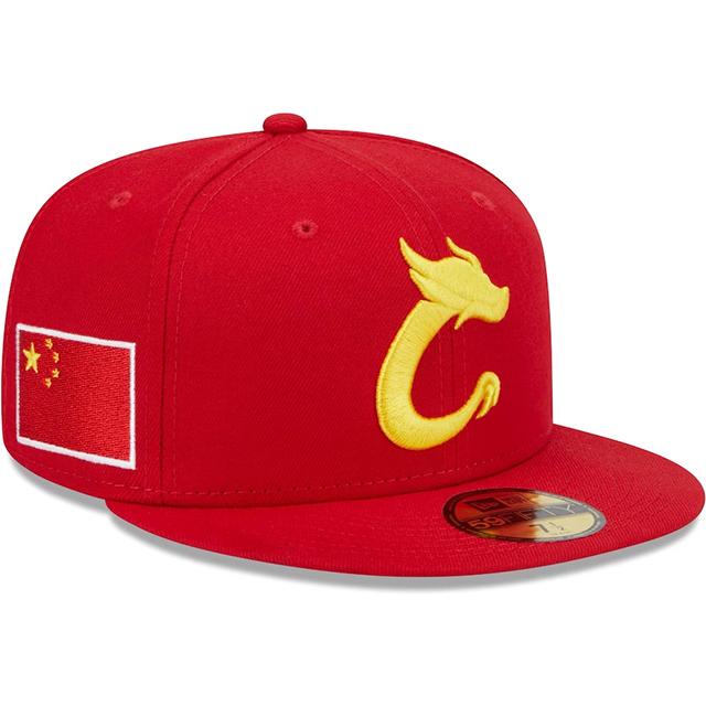 59FIFTY ニューエラ キャップ WBC 中国 2023 WORLD BASEBALL CLASSIC FITTED CAP RED ...