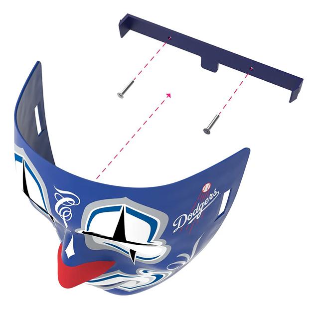 ロサンゼルス ドジャース 海外取寄 マスク MISTER CARTOON CROWN MASK STADIUM EDITION ROYAL ...