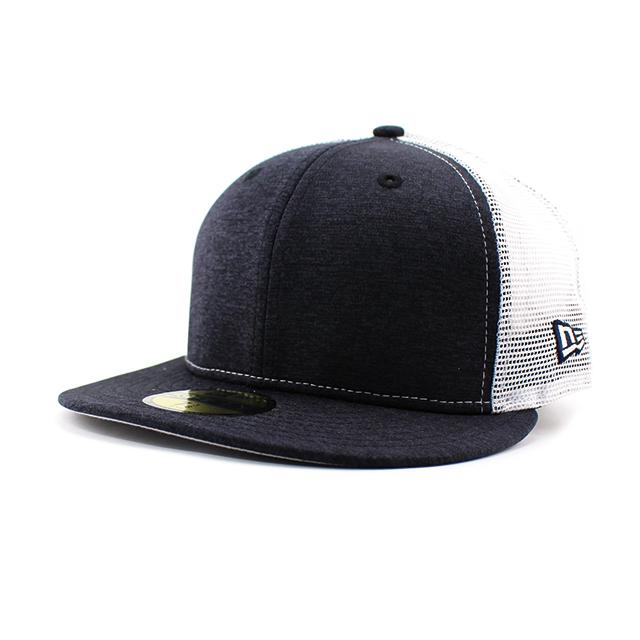 ニューエラ メッシュキャップ 59FIFTY BLANK SHADOW TECH MESH-BACK FITTED CAP NAVY ...