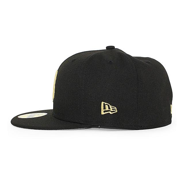 59FIFTY ニューエラ キャップ オリックス バファローズ NPB TEAM BASIC FITTED CAP BLACK GOLD ...