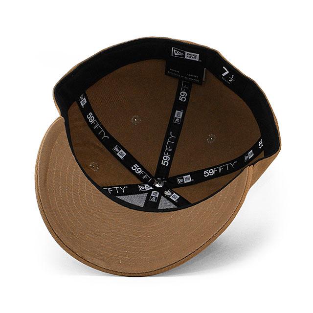 59FIFTY ニューエラ キャップ BLANK BASIC PRE-CURVED FITTED CAP PC KHAKI-WHITE ...