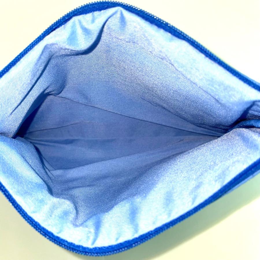 ドラえもん グッズ コットンポーチ コスメポーチ ファスナー付き Doraemon ブルー BL いっぱい キャラクター SHF1095 ...