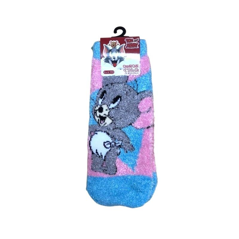 トムとジェリー グッズ 靴下 レディース ソックス 暖かい もっこもこ TOMandJERRY タフィー さんかく 防寒 冬 キャラクター ...