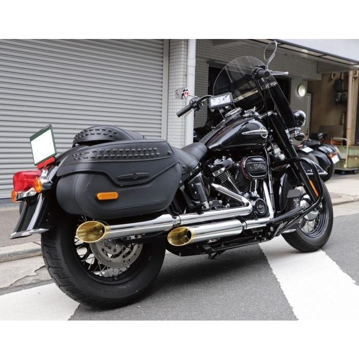 Harley Davidson（ハーレー・ダビッドソン） MOTOR STAGE スリップオンマフラー ブラス90スラッシュ ：2018年以降 ...