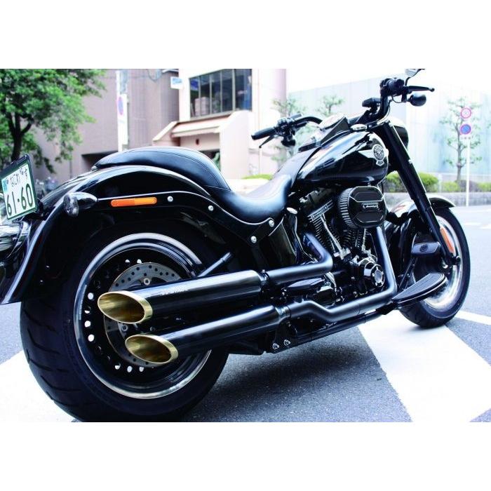 Harley Davidson（ハーレー・ダビッドソン） MOTOR STAGE スリップオンマフラー ブラス90スラッシュ ：2018年以降 ...
