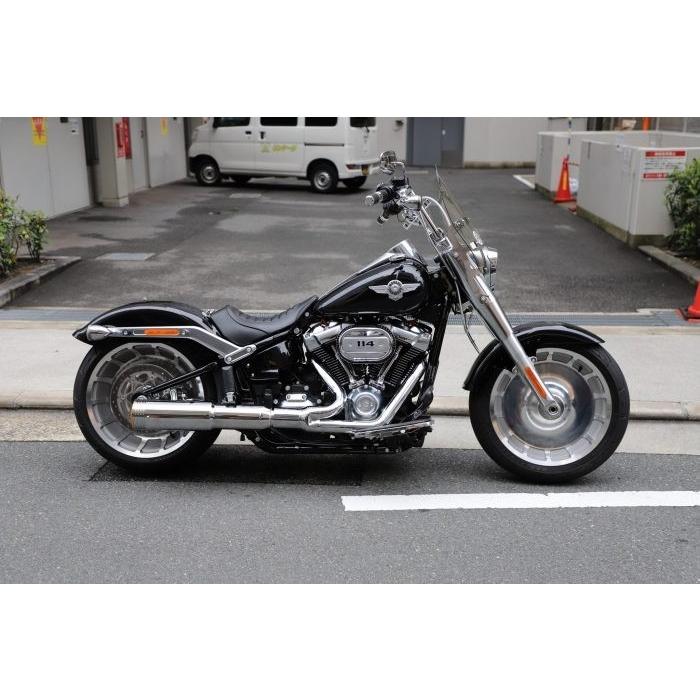 Harley Davidson MOTOR STAGE ベビーバズーカ クローム 2018年以降FXBR/S、FLFB/S、2019年以降 ...