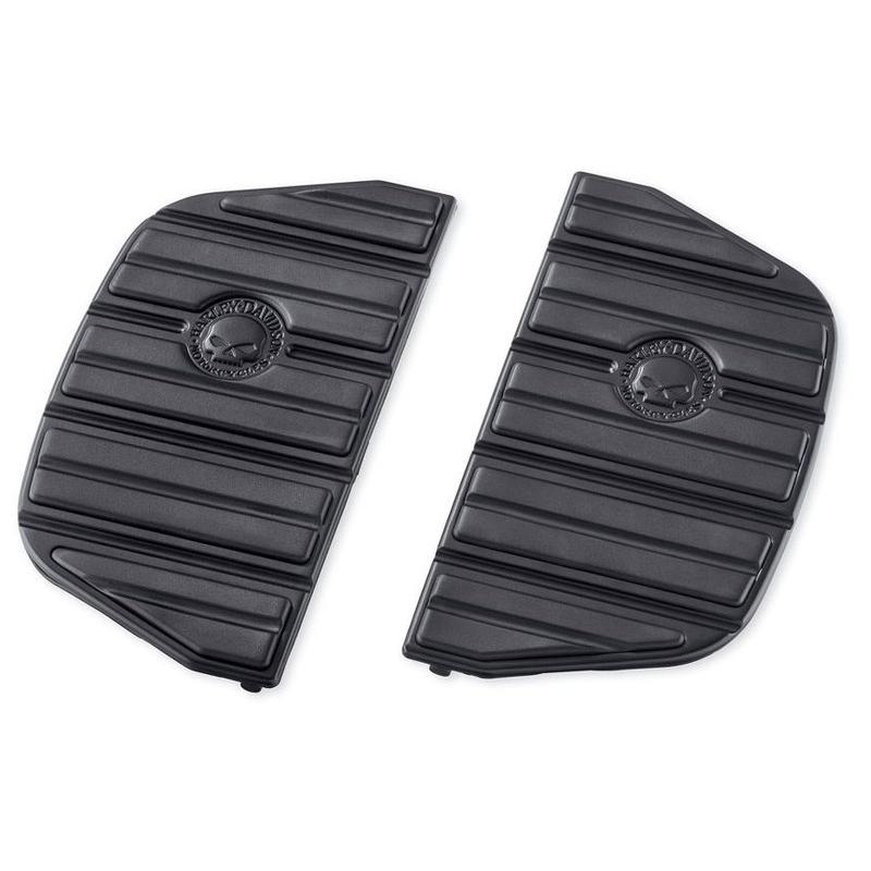 Harley Davidson スカル パッセンジャーフットボードインサートキット ブラック：トラディショナルスタイル : ハーレーパーツ店 ...