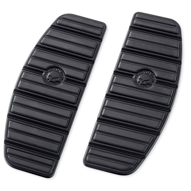 Harley Davidson スカル ライダーフットボードインサート トラディッショナルスタイル ブラック : ハーレーパーツ店アンバー ...