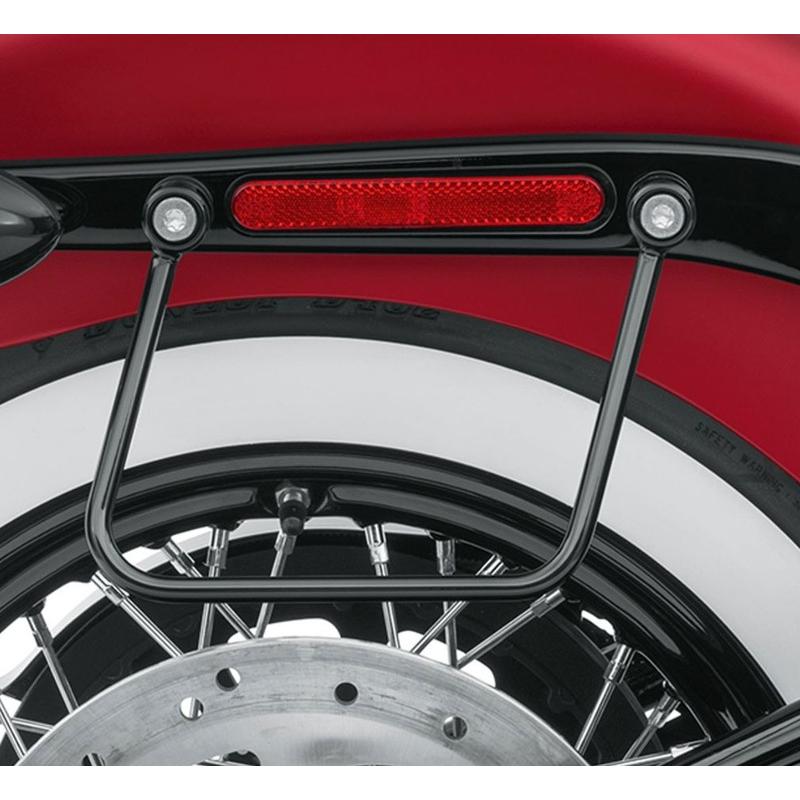 【90201777】 サドルバッグサポート ブラック 2018年以降FLSL、FXBB/S、FXSTでスローオーバー サドルバッグ ...