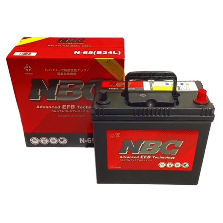N-65 (B24L) 国産車 用 バッテリー アイドリングストップ車対応 NBC CALCIUM PREMIUM BATTERY : バッテリーウェブコムYahoo!店 - 通販 ...
