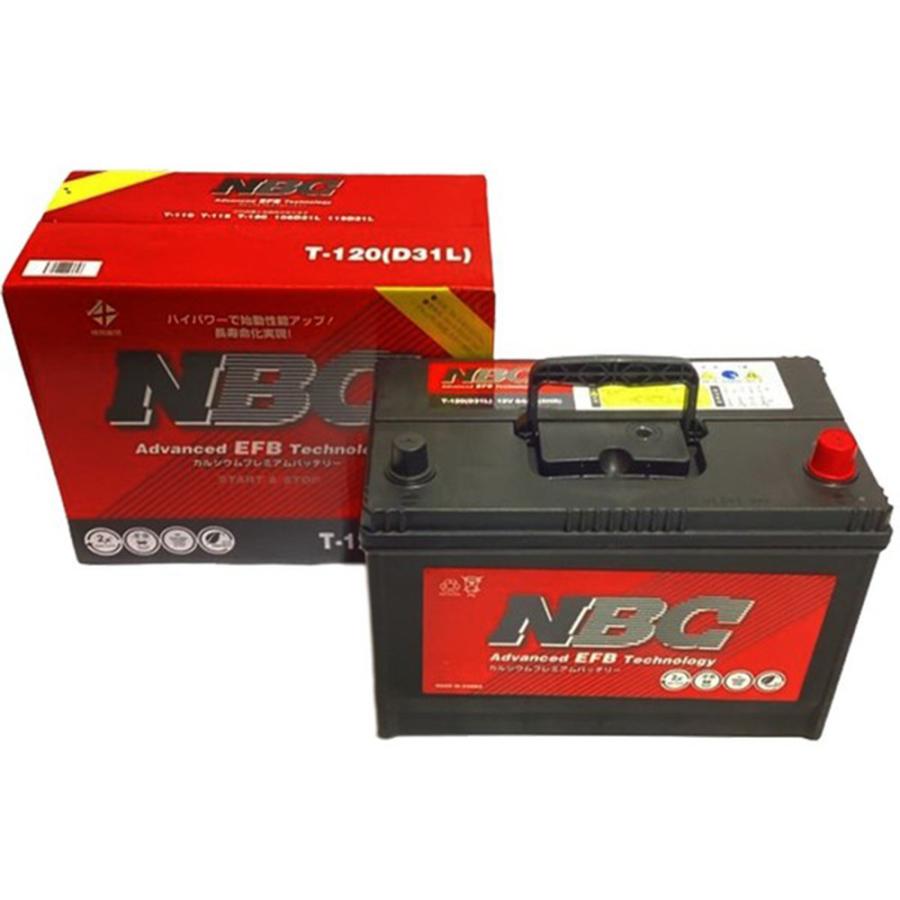T-120 (D31L) 国産車 用 バッテリー アイドリングストップ車対応 NBC CALCIUM PREMIUM BATTERY ...