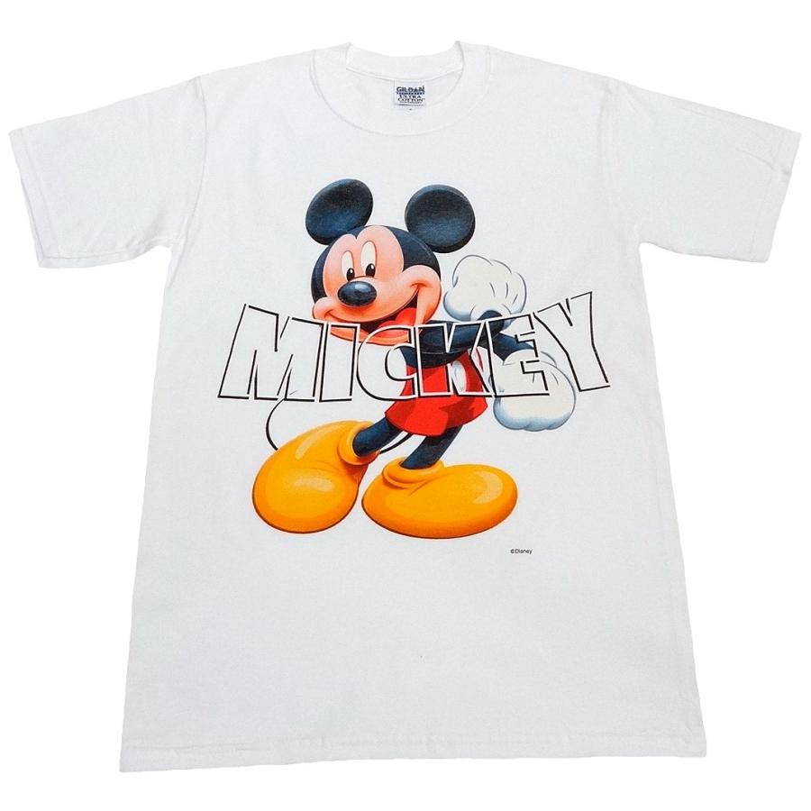 MICKEY MOUSE（ミッキーマウス） MICKEY MOUSE SS PRINT TEE WHM(ミッキーマウスプリント半袖Tシャツ ...