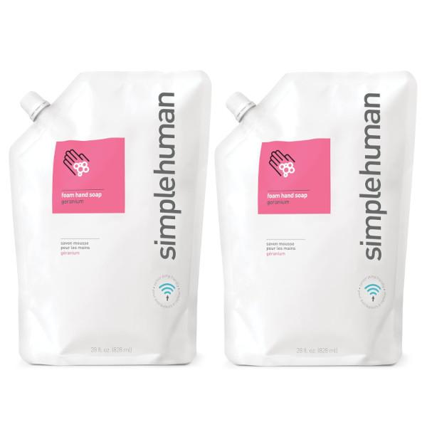 Simplehuman シンプルヒューマン 液体ハンドソープ （ゼラニウム） 1リットル 2個 : あめりか堂 Yahoo!店 - 通販 - Yahoo!ショッピング