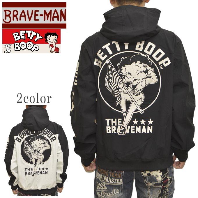 BETTY BOOP ブレイブマン ベティブープ BBB-2351 三層ストレッチ マウンテンパーカー ジャケット 高耐水 高撥水加工 BRAVE MAN バイカー アメカジ メンズ ...