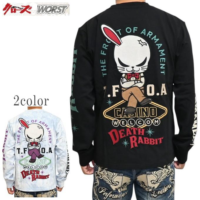 VANSON（バンソン） クローズ×WORST CRLT-2502 天竺 長袖Tシャツ ロンT