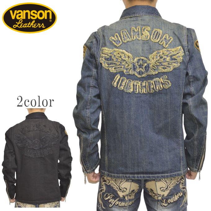 VANSON バンソン NVSZ-2404 デニム ライダース ジャケット VANSON バンソン NVSZ-2404 デニム ライダース ジャケット