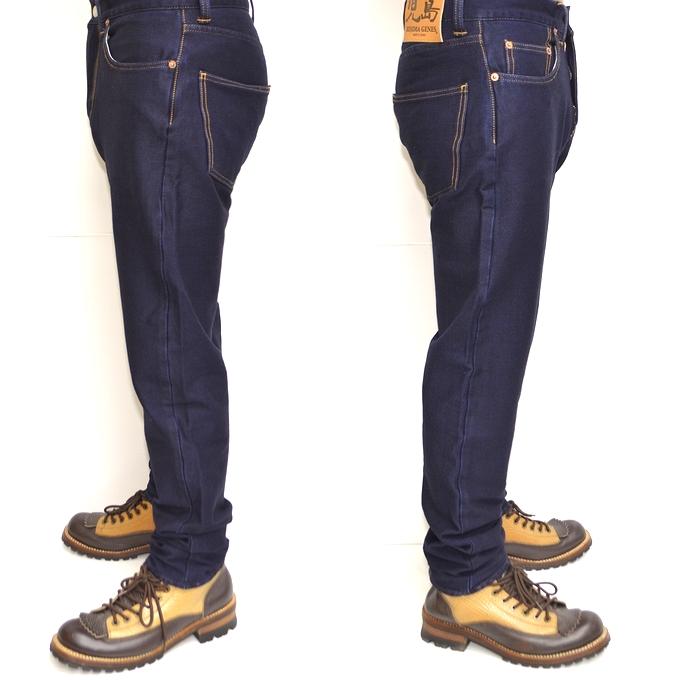 児島ジーンズ KOJIMA GENES RNB-1347 ハイスペック スリムパンツ ユーズドウェル インディゴ色 ジーンズ アメカジ ミリタリー バイカー メンズ ボトムス : アメリカン ...