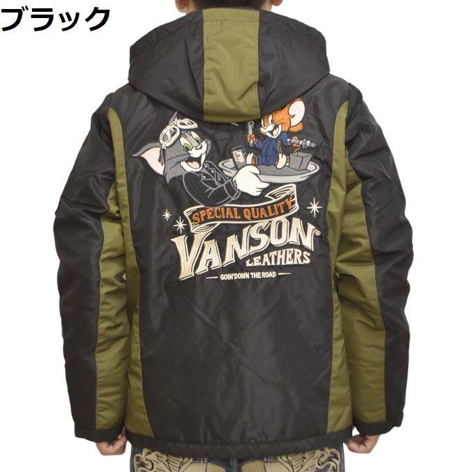 VANSON バンソン トムとジェリー TJV-2341 切替ナイロン ジャケット TOM and JERRY バイク バイカー アウター メンズ : アメリカンバース Yahoo!店 ...