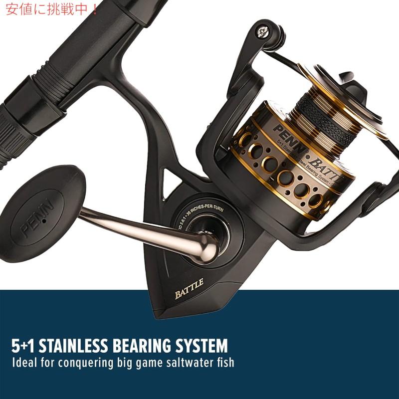 Penn Battle Spinning Reel and Fishing Rod ペン バトルスピニングリール フィッシングロッド 6000 ...