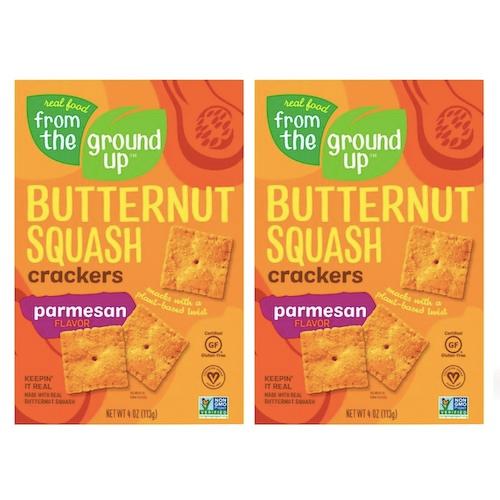 [2箱セット] From the Ground Up Butternut Squash Crackers Parmesan - 4oz ...