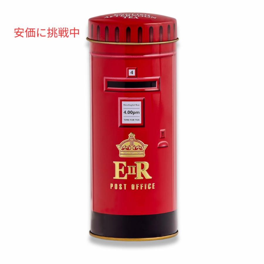 New English Teas イングリッシュアフタヌーンブレンド ティーバッグ 14個入り イギリスの郵便ポストの缶 Red Post Box Tea : American Kitchen ...