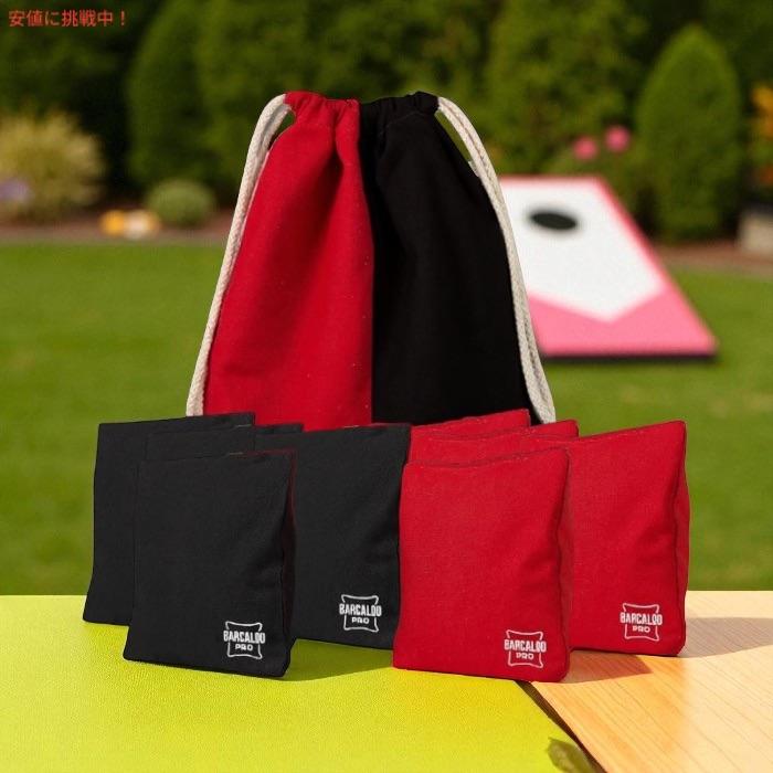 Barcaloo プロフェッショナル コーンホールバッグ 8個セット [Red & Black] 公式サイズ 全天候型 両面仕様 並行輸入品】Barcaloo プロフェッショナル コーンホールバッグ 8個