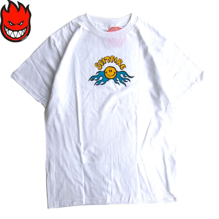 SPITFIRE WHEELS HAPPY S/S T-SHIRTS WHITE スピットファイヤー スケート 半袖 Tシャツ メンズ ...