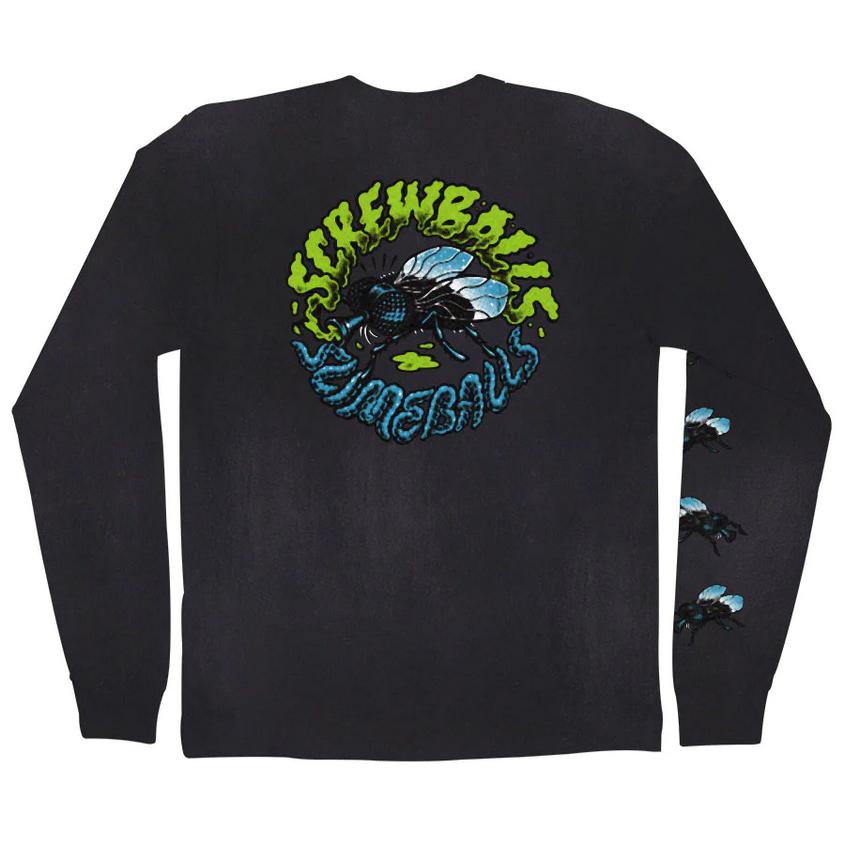 サンタクルーズ スライムボールス 長袖 Tシャツ ロンT ブラック メンズ スケート SANTA CRUZ SLIME BALLS ...