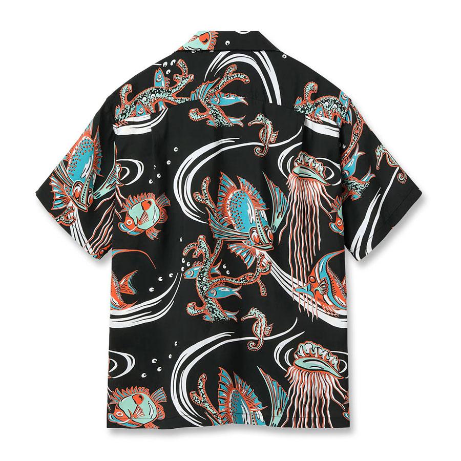SUN SURF S/S RAYON HAWAIIAN SHIRT BUG EYED FISH SS39417 SUN SURF S/S RAYON HAWAIIAN SHIRT BUG EYED FISH SS39417