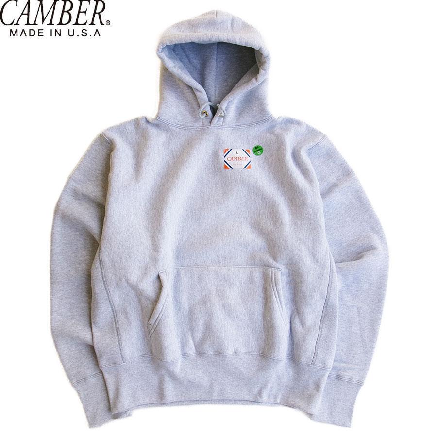 CAMBER（キャンバー） CAMBER CROSS KNIT HEAVY WEIGHT PULLOVER HOODIE GREY クロス ...