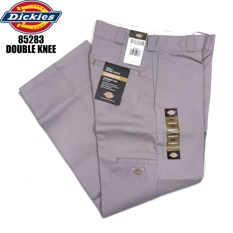 Dickies ディッキーズ 85283 ダブルニー ワークパンツ ルーズフィット シルバー メンズ レディース DICKIES DOUBLE KNEE WORK PANTS LOOSE ...